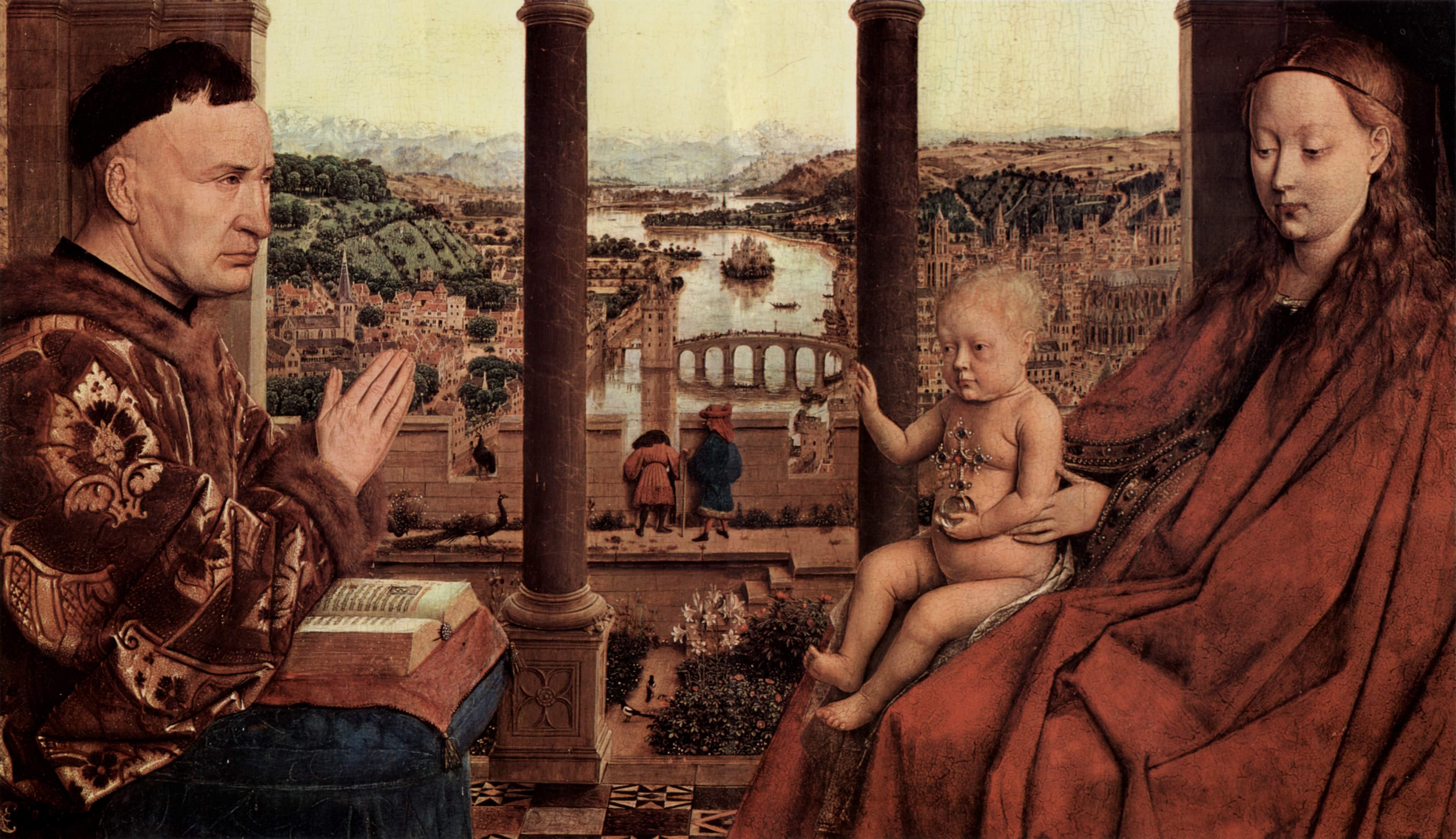 Jan van Eyck, La Madonna del cancelliere Rolin | Doppiozero